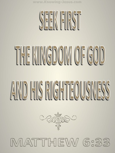 Matthew 6:33 Inspirational Images